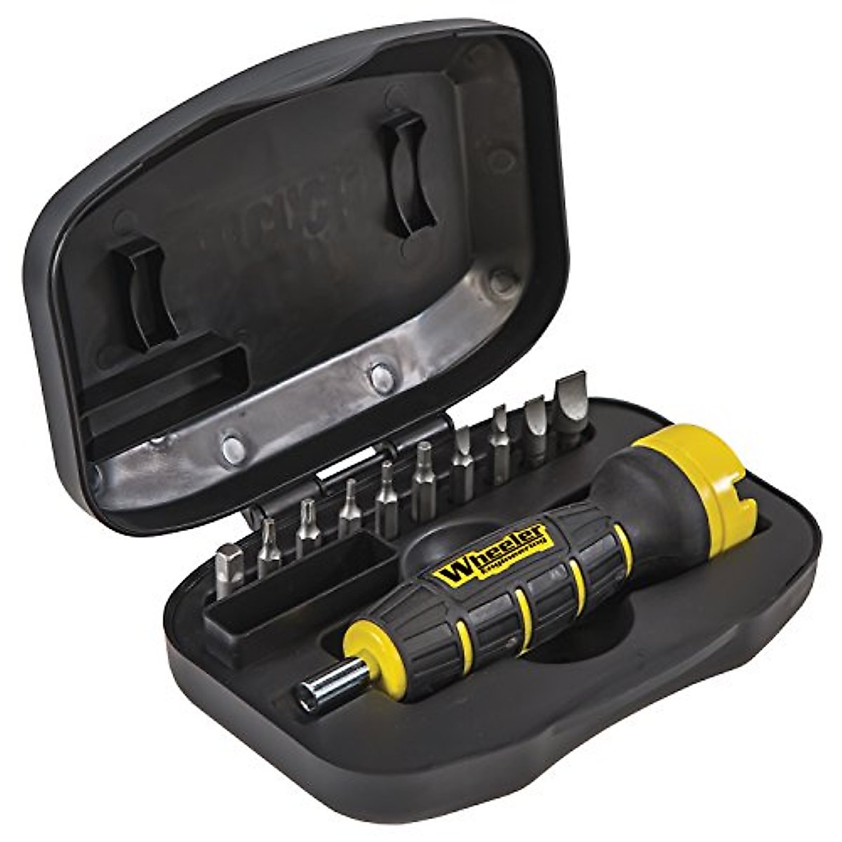 Wheeler Digital Firearms Accurizing Torque Wrench with Interchangeable Bits and LCD Display for Firearm Maintenance and Gunsmithing