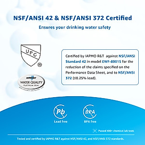 Filterlogic 3US-PF01 Under Sink Water Filter, Replacement for Advanced 3US-PF01, 3US-MAX-F01H, 3US-PF01H, Delta RP78702, Manitowoc K-00337, K-00338, HF20, HF25, HF27, HF25-S, HF20-I, Pack of 1
