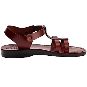 Holy Land Market Unisex Adults/Children Genuine Leather Biblical Sandals/Flip Flops/Slides/Slippers (Jesus - Yashua) Peter The Fisherman