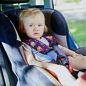 4 Pieces Kids Car Seat Belt Cover Safety Car Seat Belt Pad Cushion Shoulder Protector for Baby Boys Girls Children, Mermaid and Unicorn