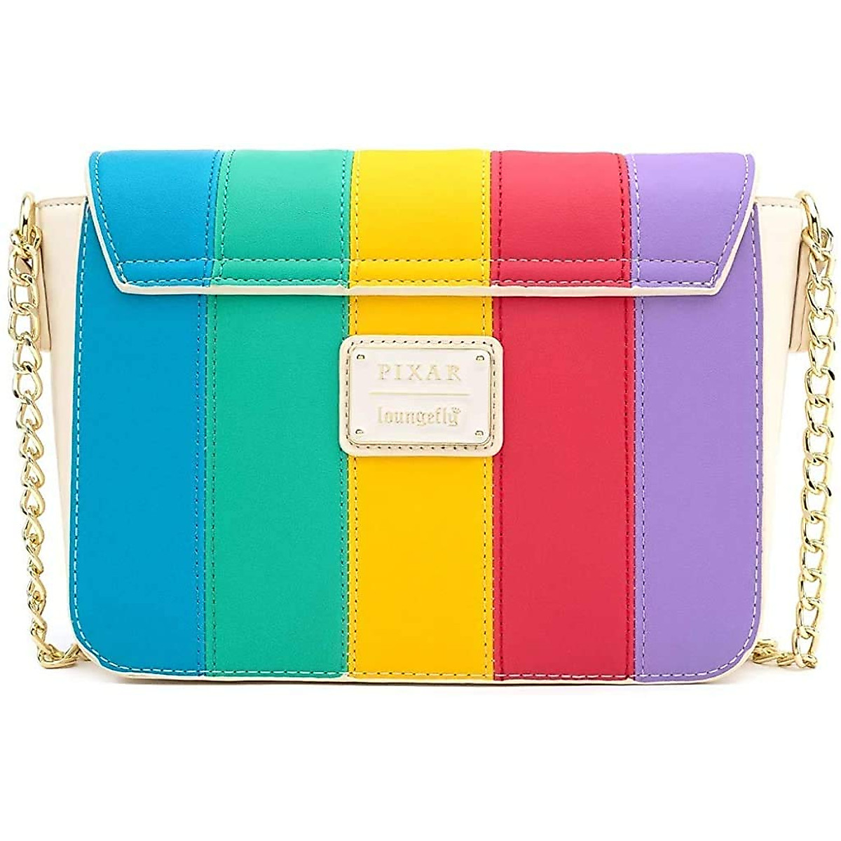 Loungefly x Pixar Inside Out Mixed Emotions Rainbow Crossbody Bag (One Size, Multi)