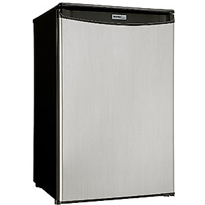 Danby DAR044A4BSLDD-6 4.4 Cu.Ft. Mini Fridge, Compact All Refrigerator for Bedroom, Living Room, Bar, Dorm, Kitchen-in Stainless Steel Look, Stainless