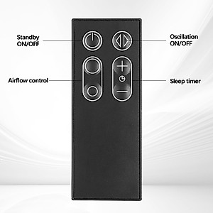 YKoneCha 965824-01 965824-02 Replacement remote control for Dyson AM06 Desk Fan, AM07 Tower Fan, AM08 Pedestal Fan with magnetic battery