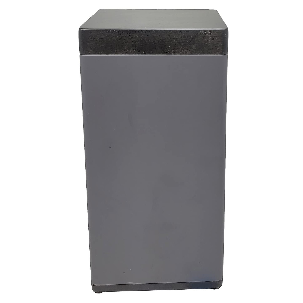 Modern Slate Gray Solid Wood Cremation Urn Made of Solid Wood - Haven Wooden Cremation Urn Large (Haven Slate Gray Cremation Unr)
