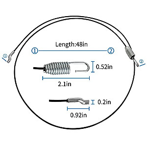 IDEASURE 946-04230B Auger Clutch Cable Compatible with MTD Cub Cadet Craftsman Troy-Bilt Snow Blower, Replaces 746-04230 746-04230A 746-04230B 946-04230 946-04230A