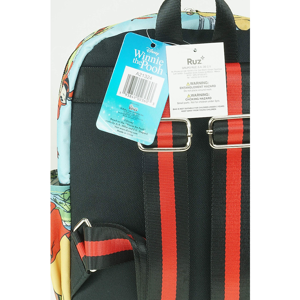 KBNL Winnie the Pooh 12inch Deluxe Oversize Print Daypack A21324 Medium