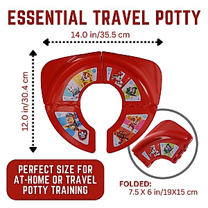 Nickelodeon PAW Patrol "Born Brave" Folding Potty Seat - Travel Potty Training Seat