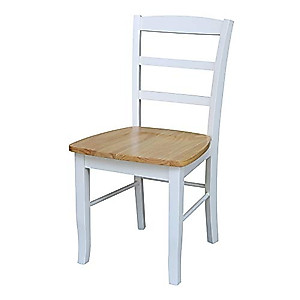 International Concepts Dining Set, 30", White/Natural