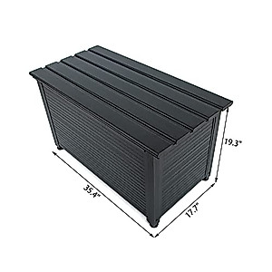 TECSPACE 100KG bearing capacity, swimming pool/indoor/outdoor storage box ，100% Aluminum Deck Box Outdoor/Indoor Storage Box Waterproof,Japanese Environmental Spray &Sun Protection Technology,Black Patio Storage Box For Cushion,Garden Tools,Pool Toys