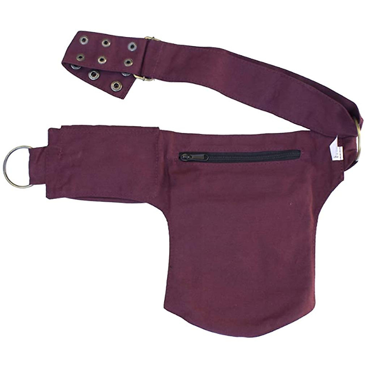 KPYWZER Waist Bag for Women Fanny Pack Renaissance Faire Festival Lace Chest Pack Hip Bum Bag with Adjustable Belt Travel Outdoors Maroon