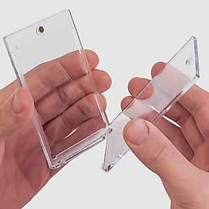 LRANFOW 6 Pack 55pt Magnetic Trading Card Holder Hard Card Case with UV Resistant for Cards