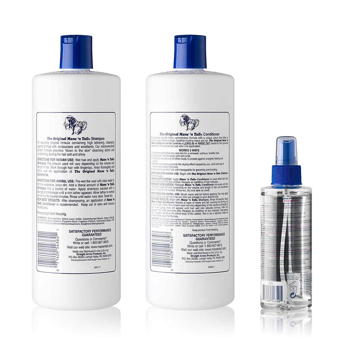 Mane 'n Tail Combo Deal Shampoo and Conditioner 32 Ounce PLUS Hair Strengthener 6 Ounce