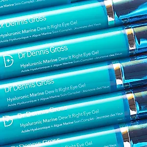 Dr. Dennis Gross Hyaluronic Marine™ Dew It Right™ Eye Gel: for Puffiness, Dark Circles, Dry, and Dehydrated Fine Lines, 0.5 fl oz