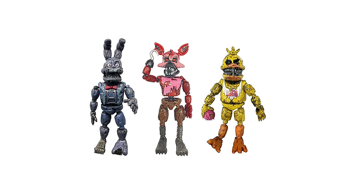 LUNK 6 Pcs Five Night Game Articulated Action Figure Toys, Collectible ...