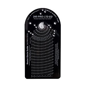 Jasper 240 PRO Circle Cutter Router, Circle Guide Kit (Polycarbonate)
