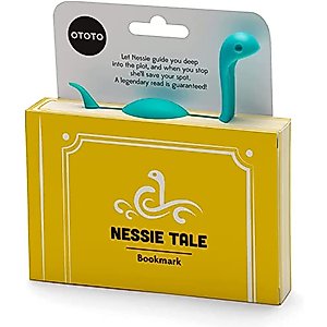 OTOTO Nessie Tale Book Mark - Turquoise Pagekeeper Bookmark - Unique Gifts for Readers, Women & Men, Book Markers - Pretty Bookmarks Lightweight Plastic Manga Bookmark for Girls, Boys, Kids