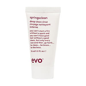 EVO Springsclean Shampoo - Deep Cleansing & Gentle Moisturizing - For Natural Shiny Soft Curly & Wavy Hair - Travel Size, 30ml / 1.01fl.oz