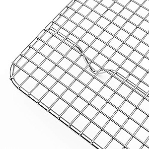 Last Confection Stainless Steel Baking & Cooling Rack - 10" x 15" - Cookie Baker's Oven Sheet Pan Wire Rack