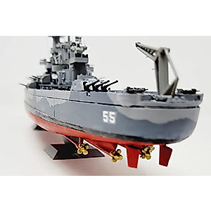 USS North Carolina BB-55 The Showboat Big Battleship 1/500 Scale Plastic Model kit by Atlantis