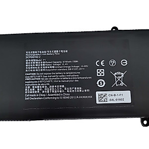 Fully. 11.4V 99Wh F1 Replacement Laptop Battery Compatible with Battery Razer Blade F1 Razer Blade Pro 17.3" 4K i7-7820HK RZ09-0166 RZ09-01663E52 RZ09-01662E53-R3U1