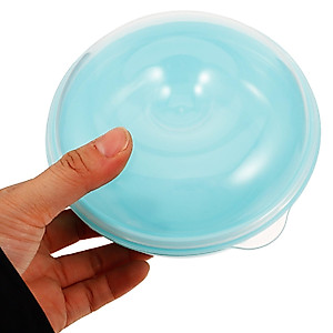 ABOOFAN 3pcs Bagel Fresh Holder Container Sandwich Containers Round Donut Keeper Holder Fresh Saver Muffin Bread Fruit Storage Box Food Container for Fridge Take Out Box