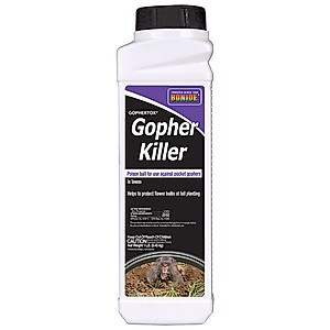 Bonide Gophertox Gopher Killer, 1 lb. Ready-to-Use Poison Bait Granules to Protect Lawn & Garden from Pocket Gophers