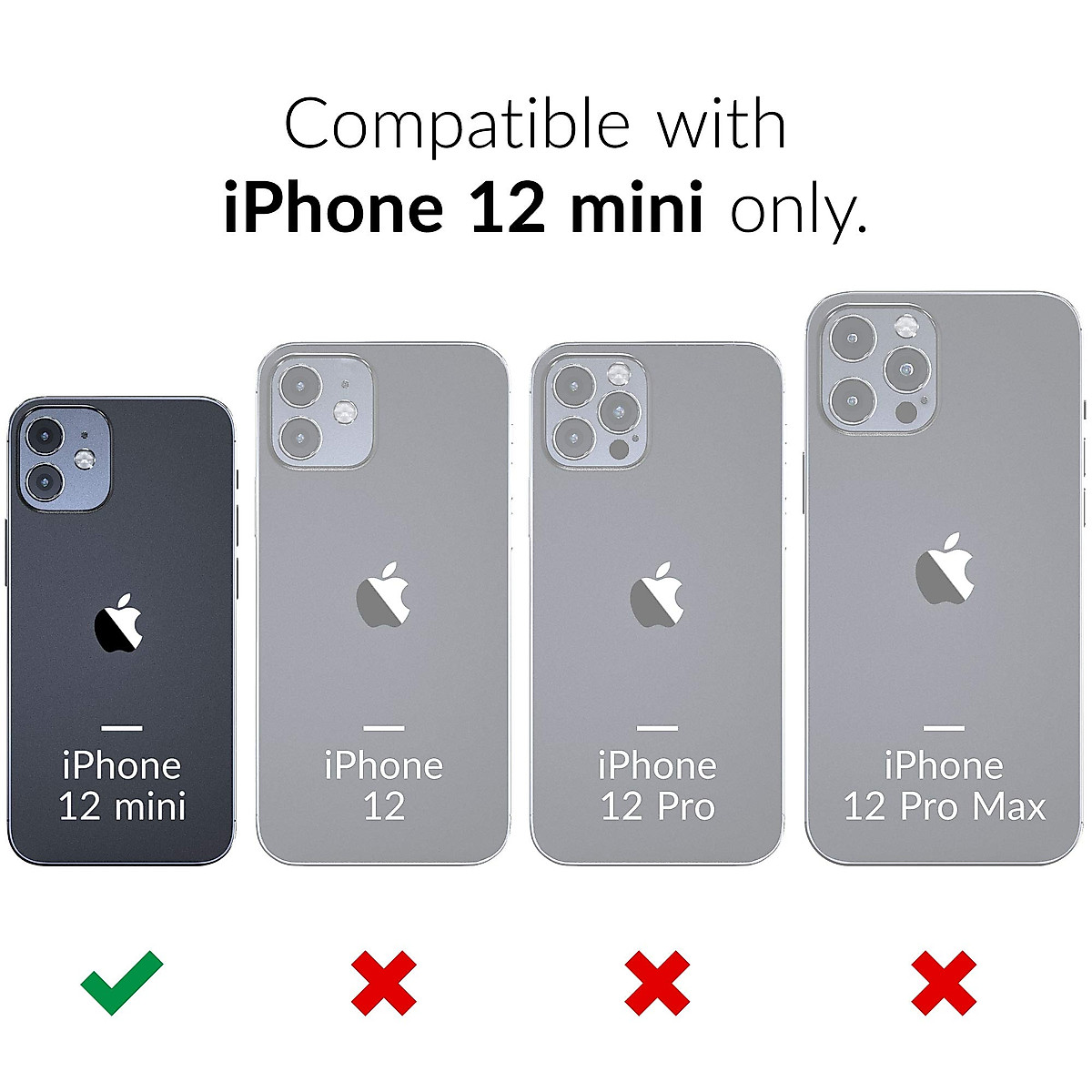 Crave iPhone 12 Mini Case, Dual Guard Protection Series Case for iPhone 12 Mini (5.4 inch) - Forest Green