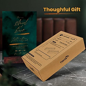 Tidita Place Card Holder 4.8x1.2x1- Wood Acrylic Sign Holders 20 Pack - Oak Wood Table Card Display Stands, Perfect for Table Number Signs, Wedding Party Events - Acrylic Sign NOT Included (20)