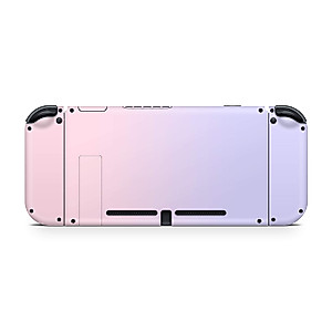 Tacky Design Duo Color Skin Compatible with Nintendo Switch Skin Wrap Cover, Pastel Pink and Purple Skin for Nintendo Switch Stickers, Premium Vinyl 3M Full Wrap Decal.