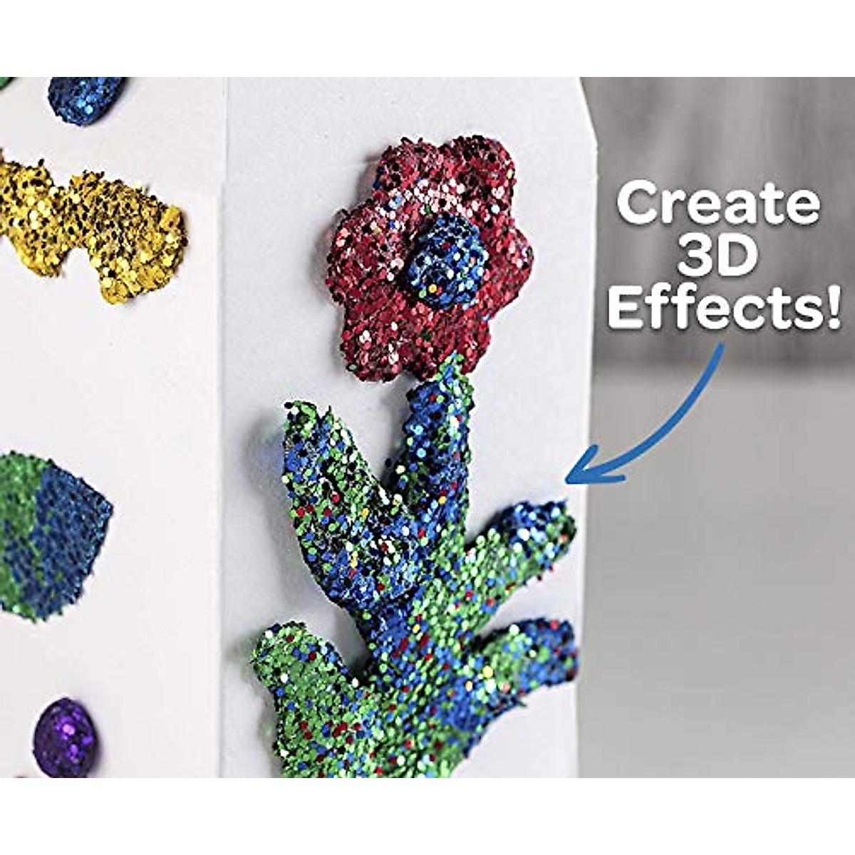 Crayola 04 0704 Glitter Dots Sparkle Station Craft Kit, Gift for Kids Age 6+