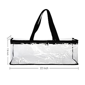 CTBRT Hat Storage Bag 2 Pack Clear Baseball Hat Organizer Holder for Baseball Caps Sturdy Cap Organizer Dust Proof Hat Racks with Black Handles and Zipper Closure