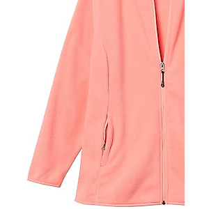 Amazon Essentials Women's Full-Zip Polar Fleece Jacket - Discontinued Colors, Coral Pink, Small