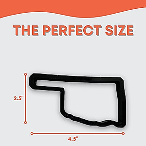 Oklahoma State Cookie Cutter with Easy to Push Design (4 inch)