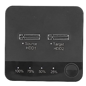 M.2 Cloner, SSD Hard Drive Docking Station, Duplicator Dual Bay 1Gbps High Speed Offline Clone M.2 SATA SSD Docking Station for 2230 22242 2260 2280 22110