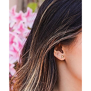 Pura Vida Gold Plated Wave Stud Earring Set - .925 Sterling Silver, Accessory for Women