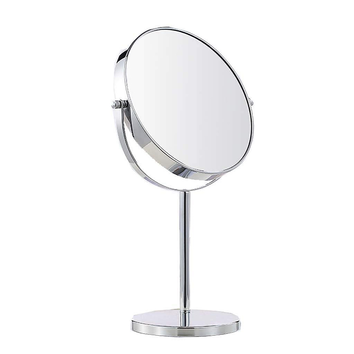 KXA Makeup Mirror Vanity Mirrors for Makeup and Shaving Silver Double Sided Zoom 1x and 5X Magnification 360˚ Rotating for Home and Travel Dressing Mirror Lighted Makeup Mirror
