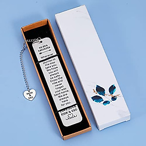 Christmas Gifts for Daughter from Mom and Dad Inspirational Bookmark Stocking Stuffers for Teens Girl Birthday Presents from Father for Daughter in Law Stepdaughter Graduation Back to School Gifts