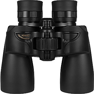 BARSKA AB13502 Crossover 10x42 Waterproof Binoculars for Sports, Boating, Theater, Hunting, etc, Black, One Size