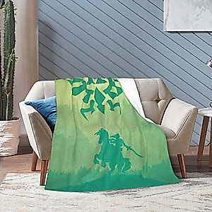 TeeDemon Legend Blanket Ultra-Soft Bedding Skin Friendly Flannel All Seasons for Bedroom Sofa Comfortable Throw Blanket, 80''x60''