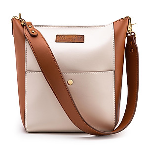 Wrangler Bucket Bag for Women Large Crossbody Bags with Extra Guitar Strap Hobo Purse Crossbody Handbags WG115-918-BR