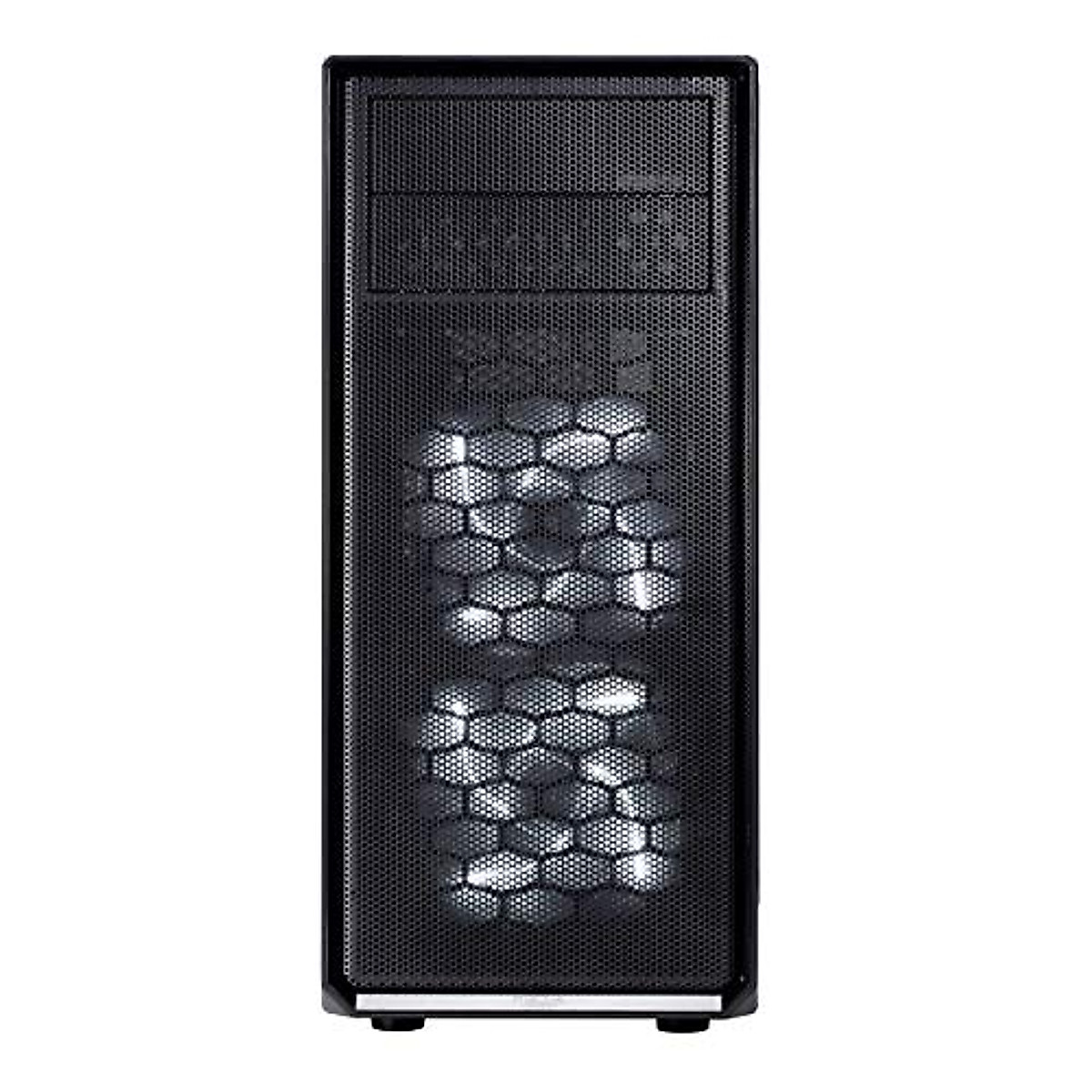 Fractal Design Focus G - Mid Tower Computer Case - ATX - High Airflow - 2X Fractal Design Silent LL Series 120mm White LED Fans Included - USB 3.0 - Window Side Panel - Black