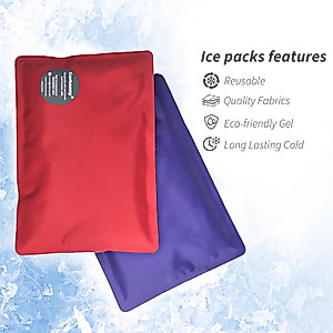 Cerbonny Ice Packs for Lunch Boxes, Freezer Packs for Coolers, Keep Food Cold