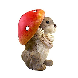 NW Wholesaler 1.5 Inch Miniature Bunny Rabbit Fairy Garden Figurine - Supplies, Furniture, Tools, Animals and Accessories for Fairy Gardens
