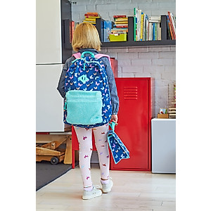 Trail maker Backpack with Lunch Box and Pencil Case for Girls and Boys, 17 Inch Backpacks for Kids for School