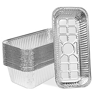 SHINESTAR 20-Pack Grill Drip Pans for Weber SmokeFire, Summit, Genesis Series, 11 x 5 Inch Disposable Aluminum Foil Grease Tray Liners