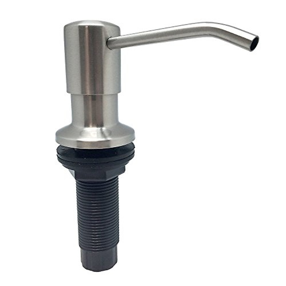 Ultimate KitchenTM - Best Stainless Steel Sink Soap Dispenser (Brushed Nickel) - Large Capacity 17 OZ Bottle - Easy Installation - Well Built and Sturdy - 5 Yr Replacement Warranty