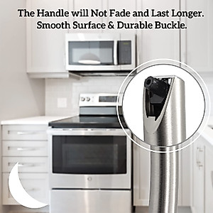 Microwave Door Handle DE94-02933A Replacement for Samsung ME20H705MSS ME16H702SES SMH1816S Microwave Handle Parts