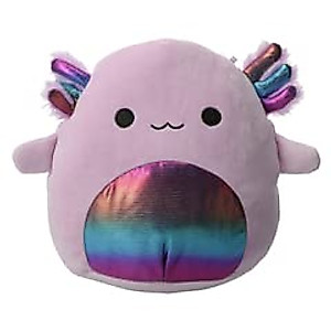 Squishmallows Kellytoy 2022 7'' Winter Axolotl - Includes Stickers, Multicolor (SQ-XMAS-2022-axolotl)