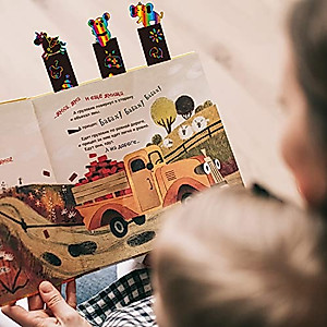 64PCS Animal Scratch Bookmarks Set, DIY Rainbow Scratch Bookmarks with Painting Templates, Wood Sticks and Colored Ribbons for Kids Party Birthday Gifts Teacher Supplies Kids Classroom School Supplies