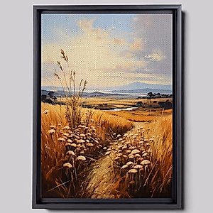 Samsung Frame TV Art Wildflower Field, Flower Meadow, Vintage print, print print, Canvas, Art Decor